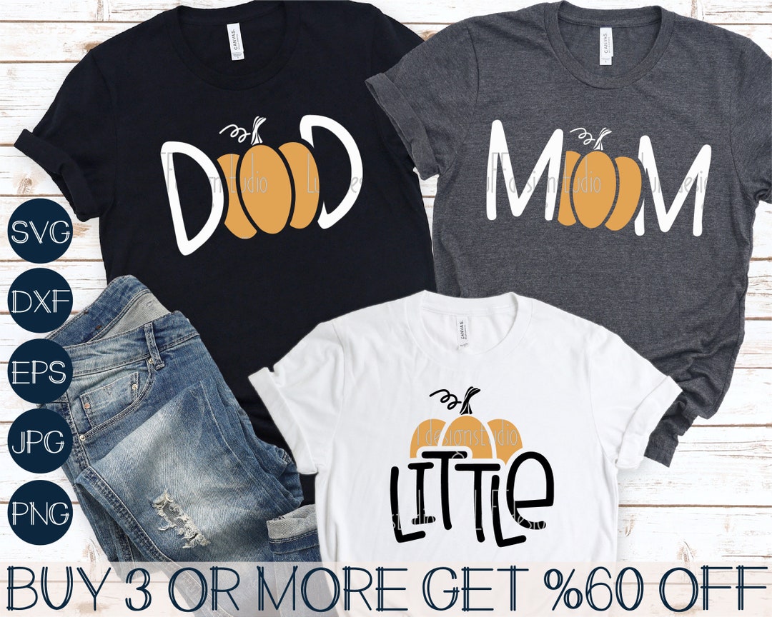 Family Fall SVG, Little Pumpkin SVG, Fall Shirt SVG, Mom and Dad ...