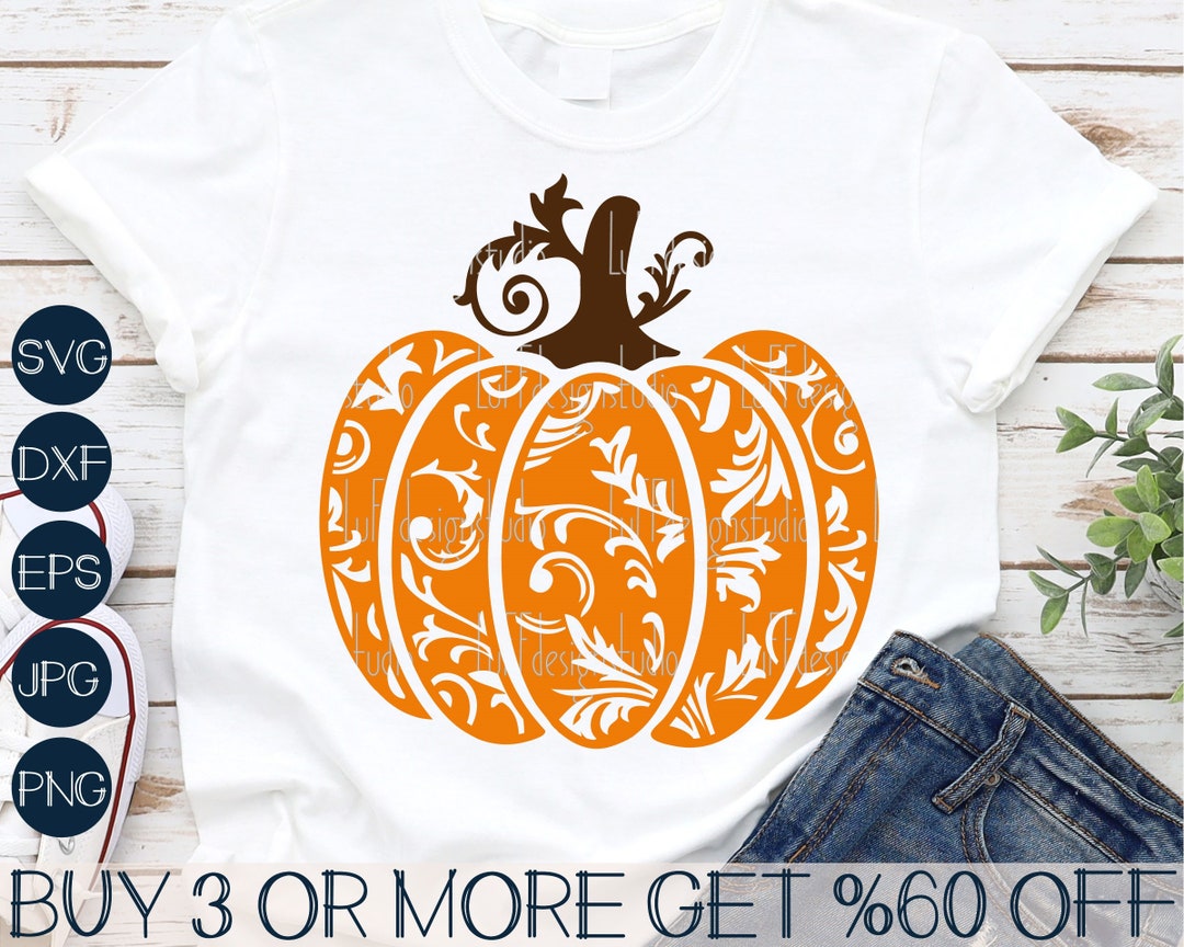 Pumpkin SVG, Fall SVG, Swirly Pumpkin SVG, Halloween Svg, Thanksgiving ...