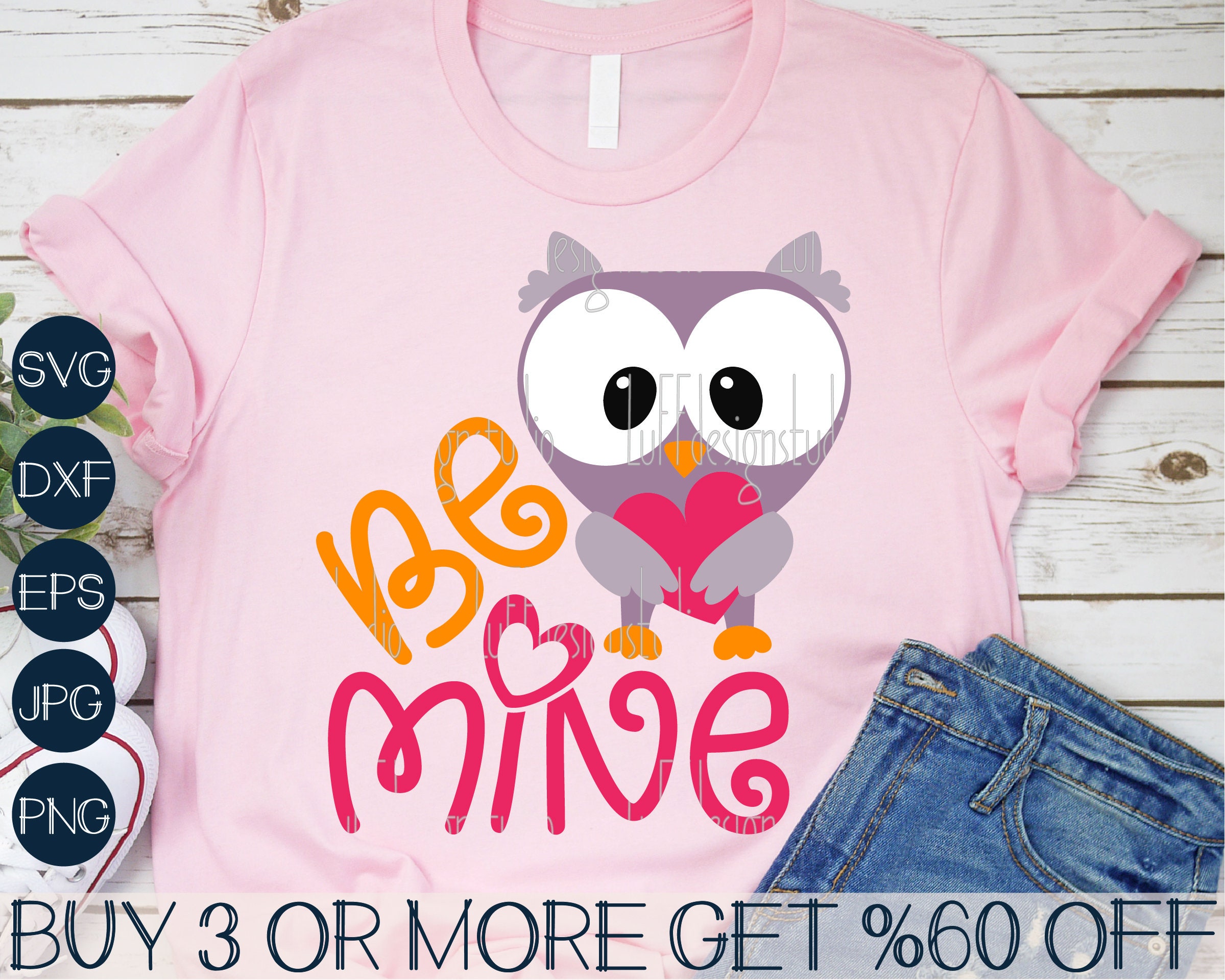 Be Mine SVG Owl SVG Valentines Day SVG Owl With Heart Svg - Etsy