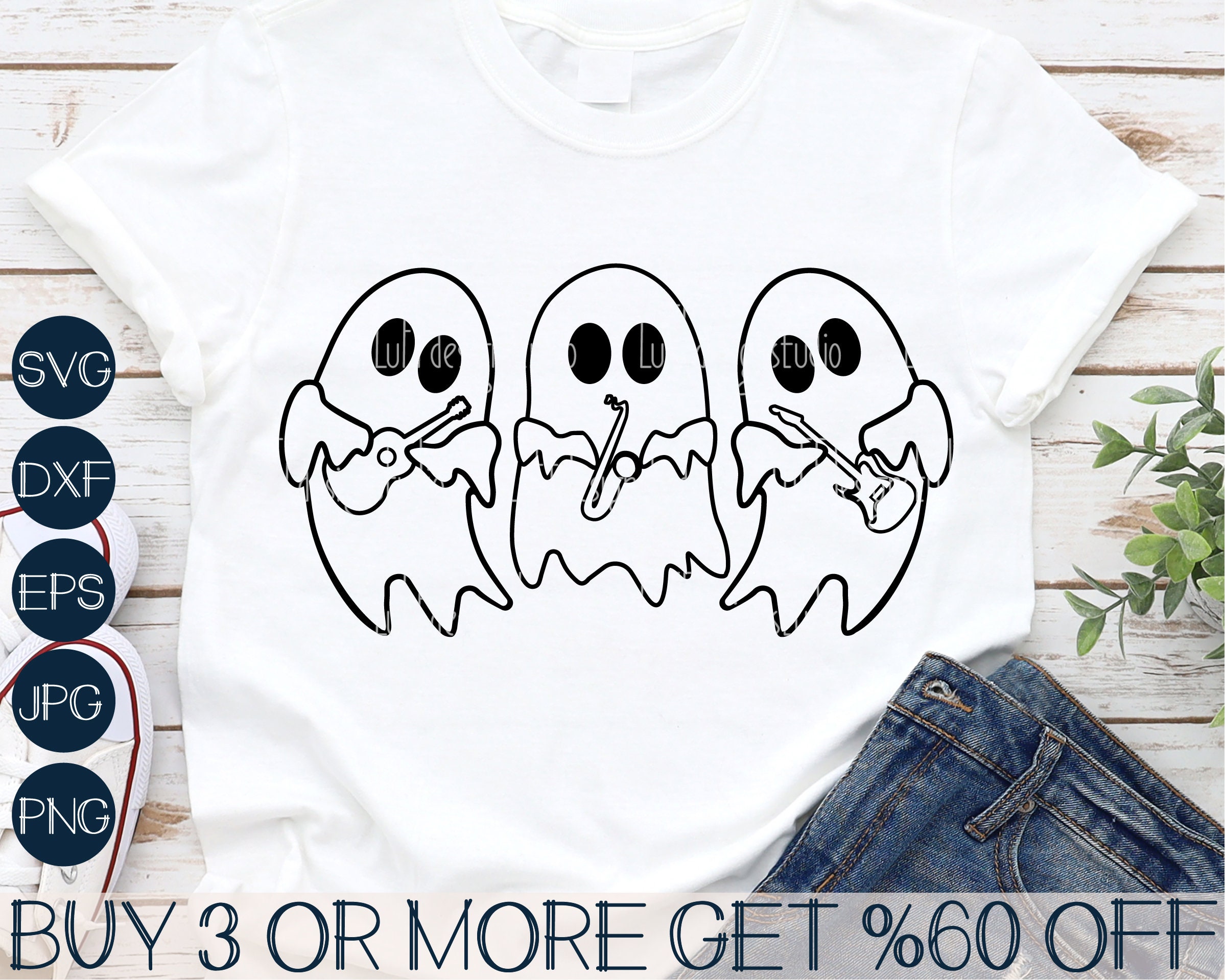 Band SVG Funny Halloween SVG Musician SVG Ghost Svg - Etsy