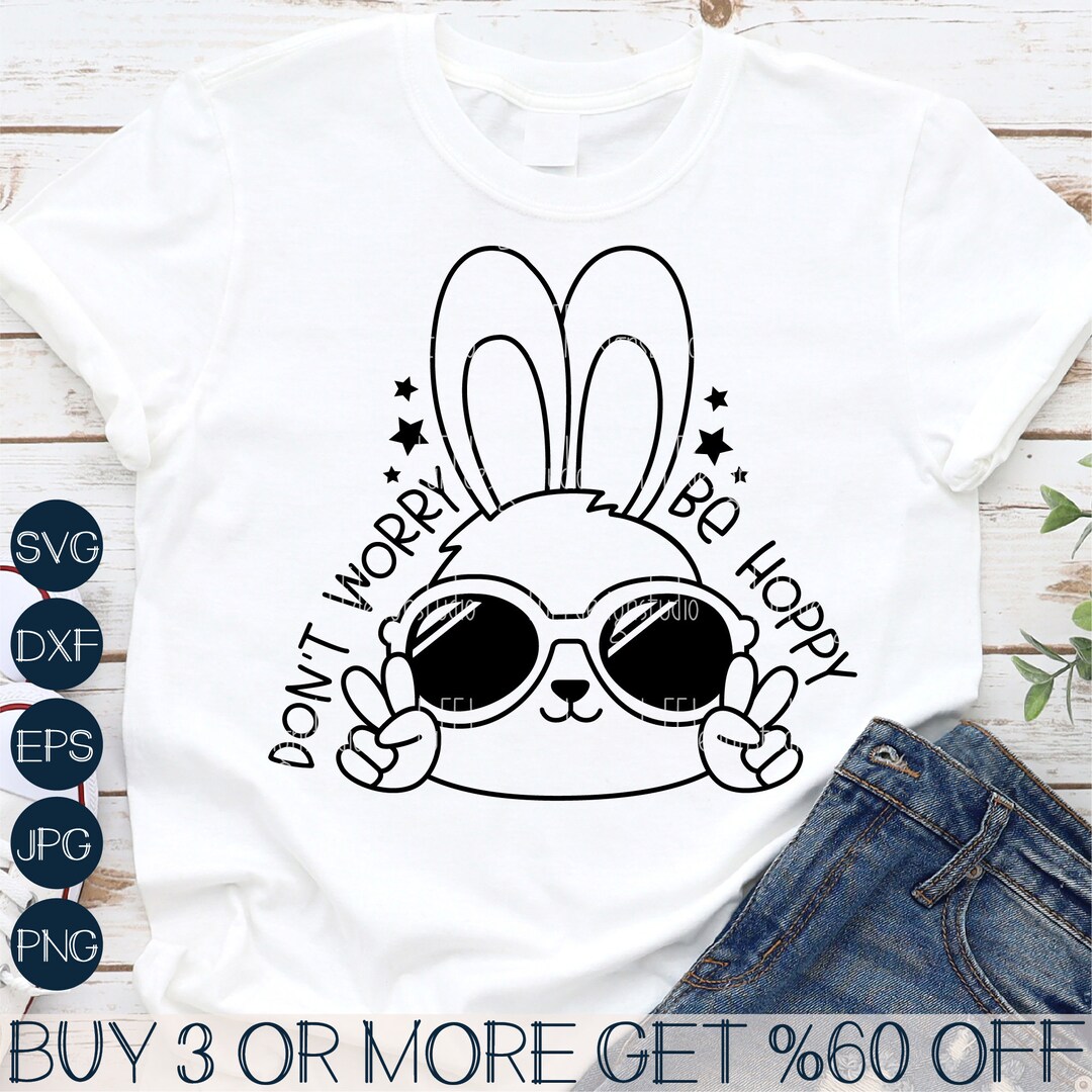Easter SVG, Kids Easter Bunny Face SVG, Sunglasses SVG, Boys Girls ...