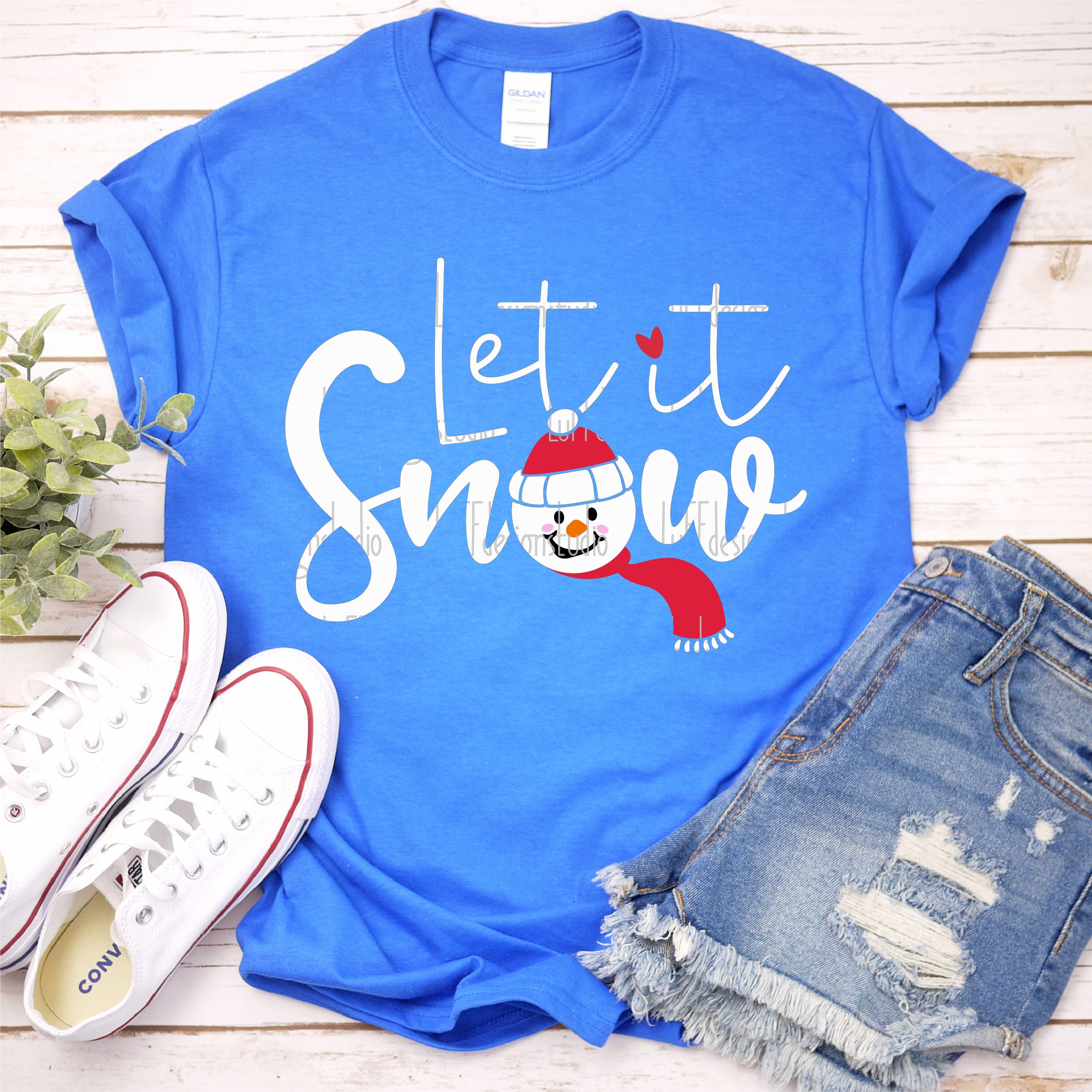 Let It Snow SVG Winter SVG Snowman SVG Christmas Svg Hello - Etsy