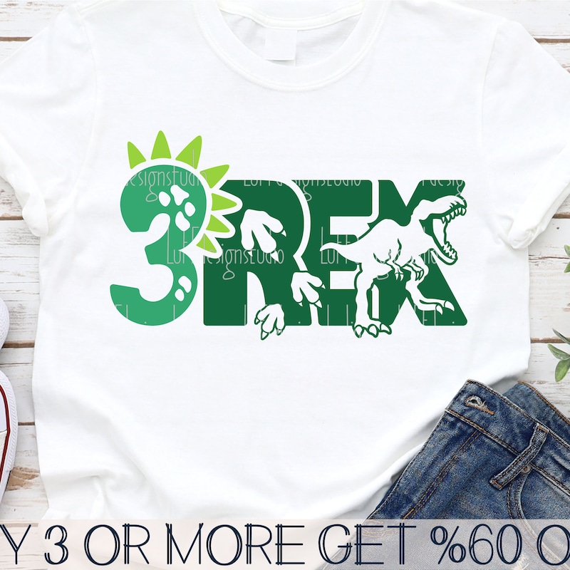Three Rex Svg - Etsy