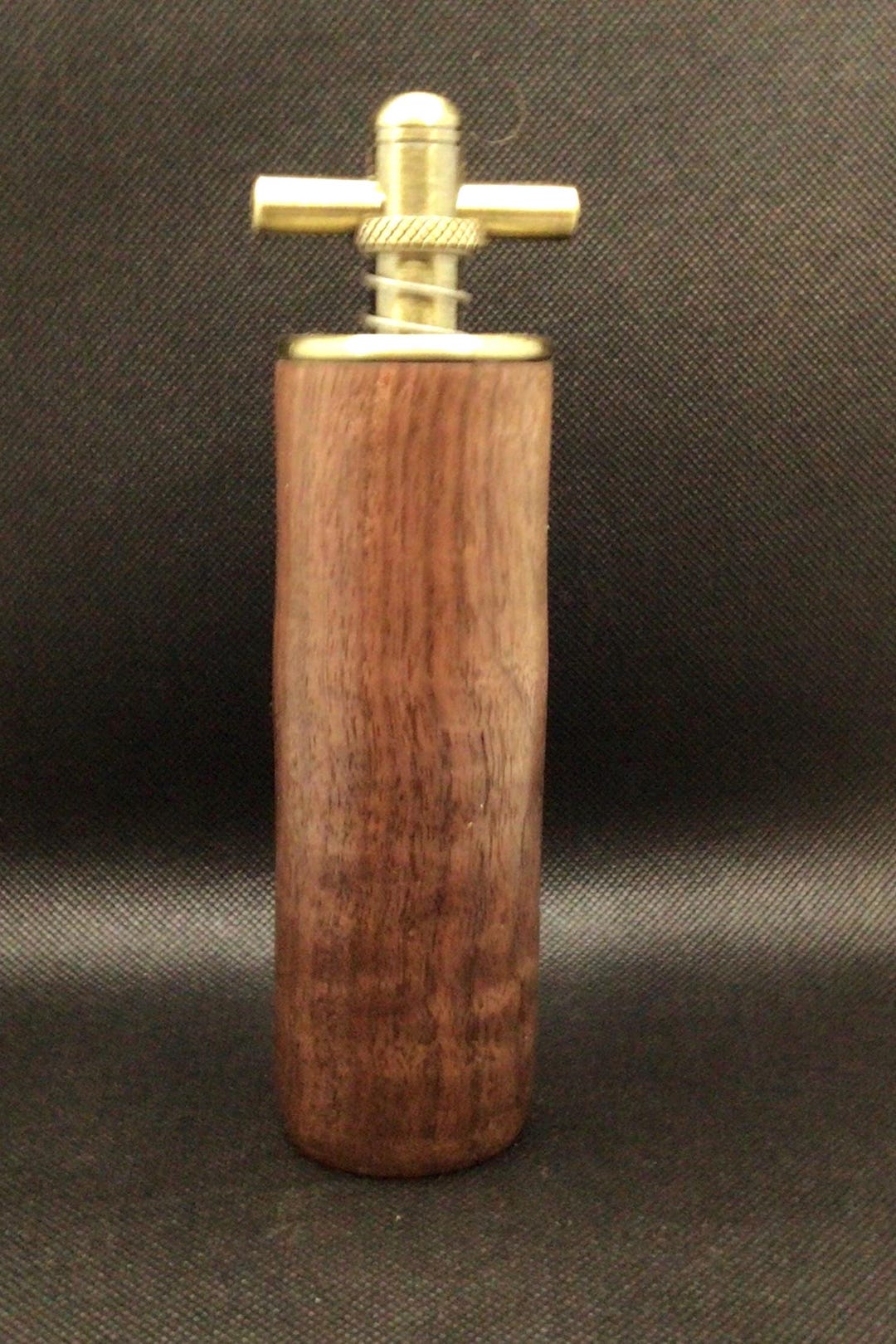 Handcrafted T Top Walnut Pepper Mill—unique Wood Grain, Sleek Design ...