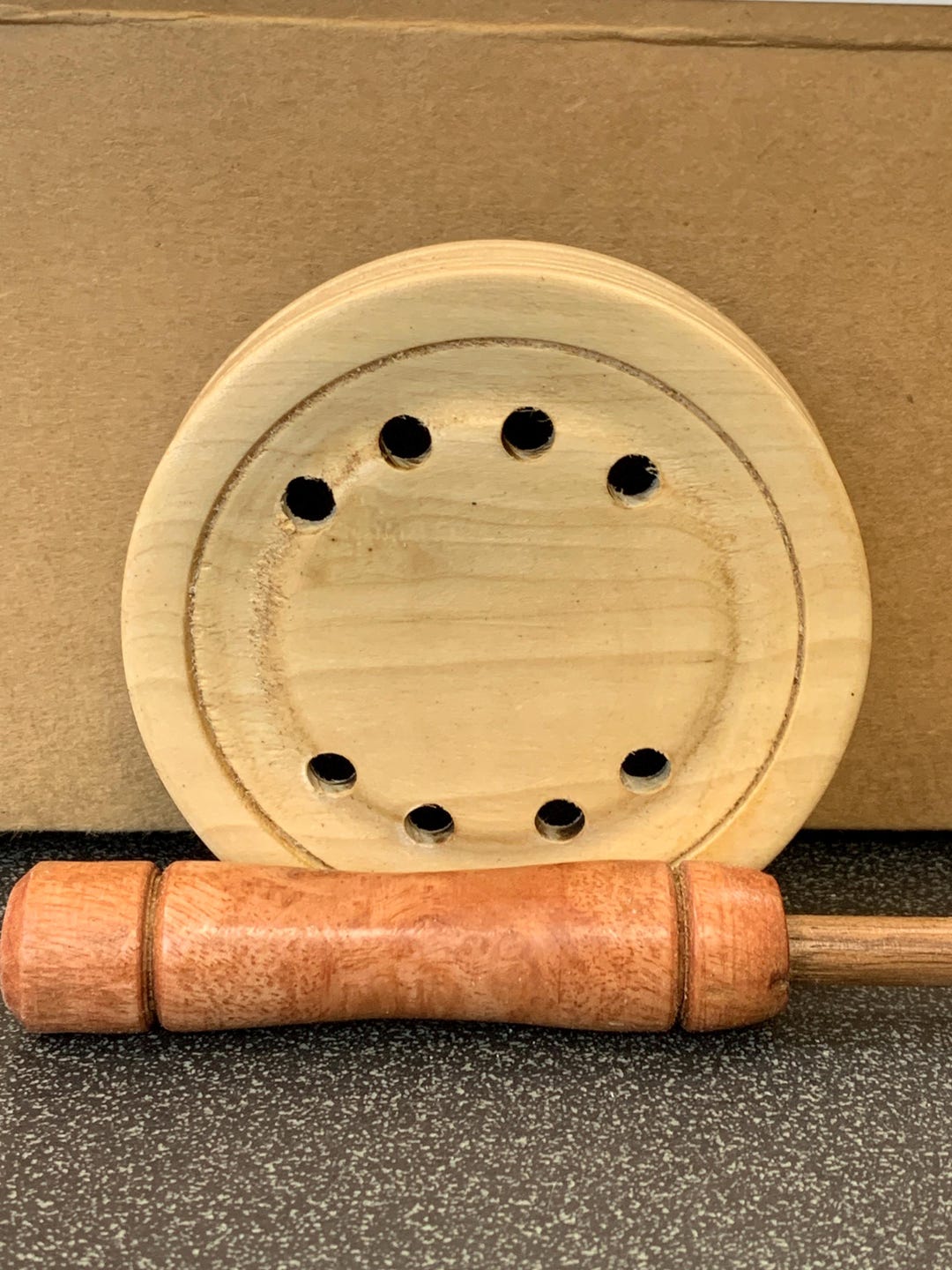 Slate Turkey Pot Call. Personalized Highly Figured Alabama Maple Wood ...