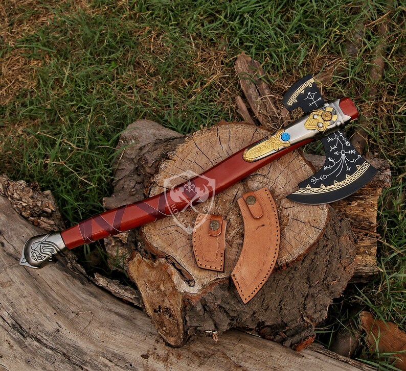 VIKING Medieval Axe Replica Prop God of War Kratos Leviathan Axe Metal ...