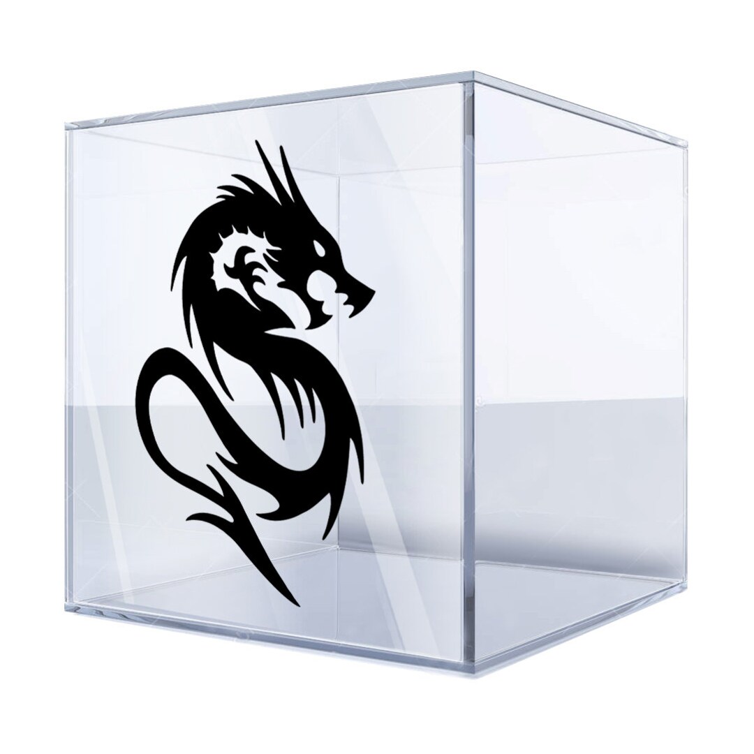 Decal Sticker Dragon Ancient Demon Fantasy Figure Heraldic Knight ...