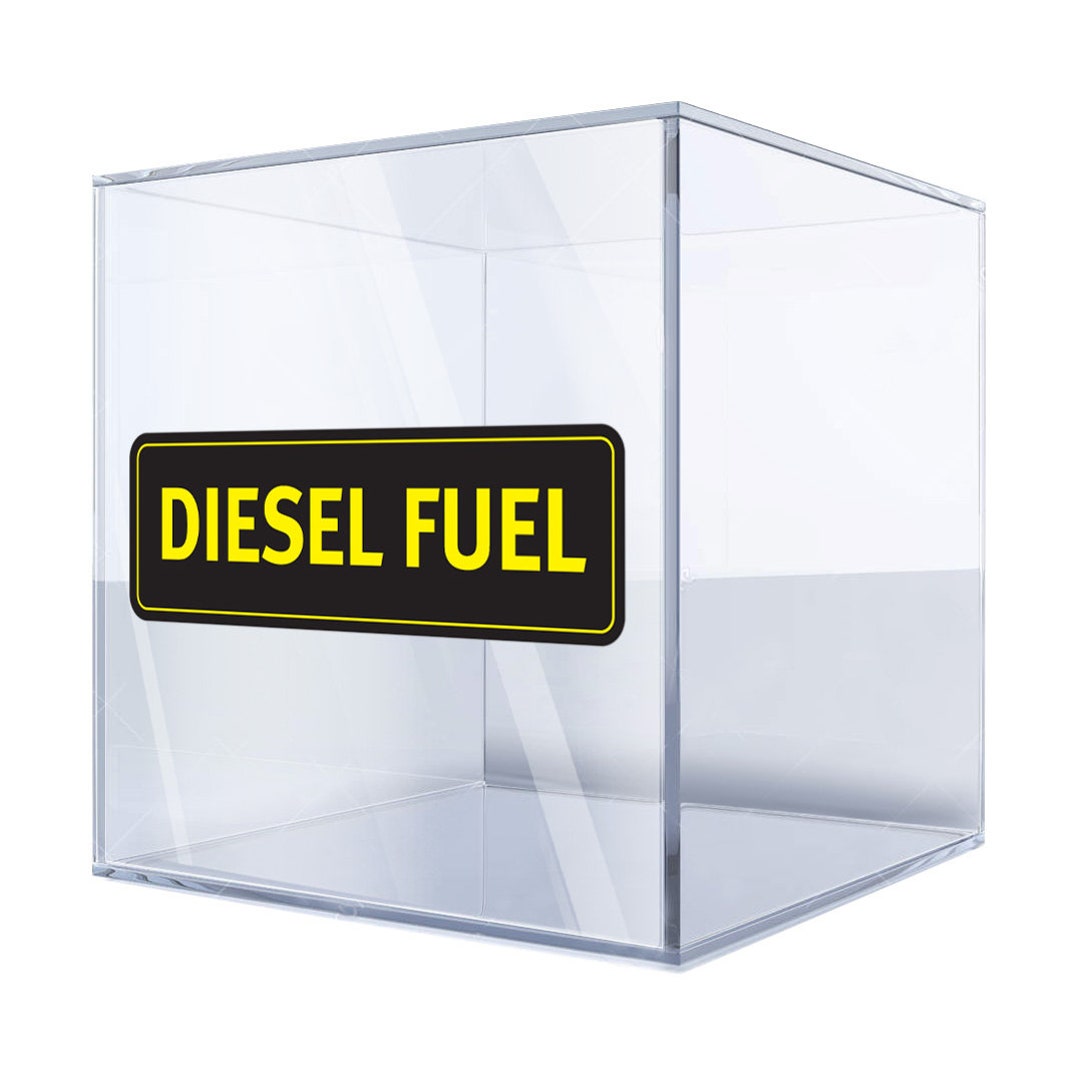 Diesel Fuel Sticker – Bold Fuel Label Sign for Storage Tanks, Vehicles ...