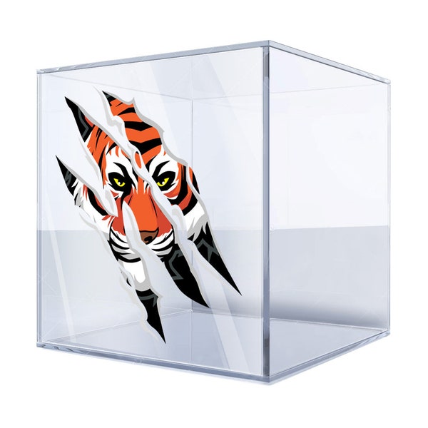 Angry Tiger Car Decal - Etsy