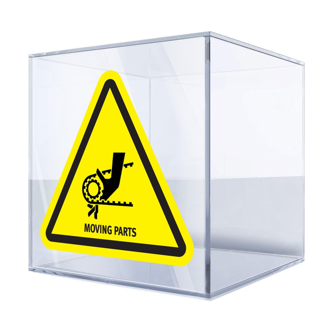 Moving Parts Safety Warning Sticker – Durable Vinyl Decal for ...
