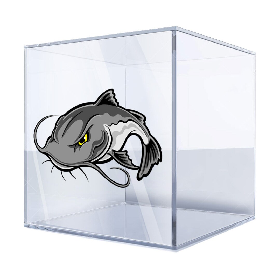 Aggressive Catfish Freshwater Sticker – Bold and Durable Vinyl Decal ...