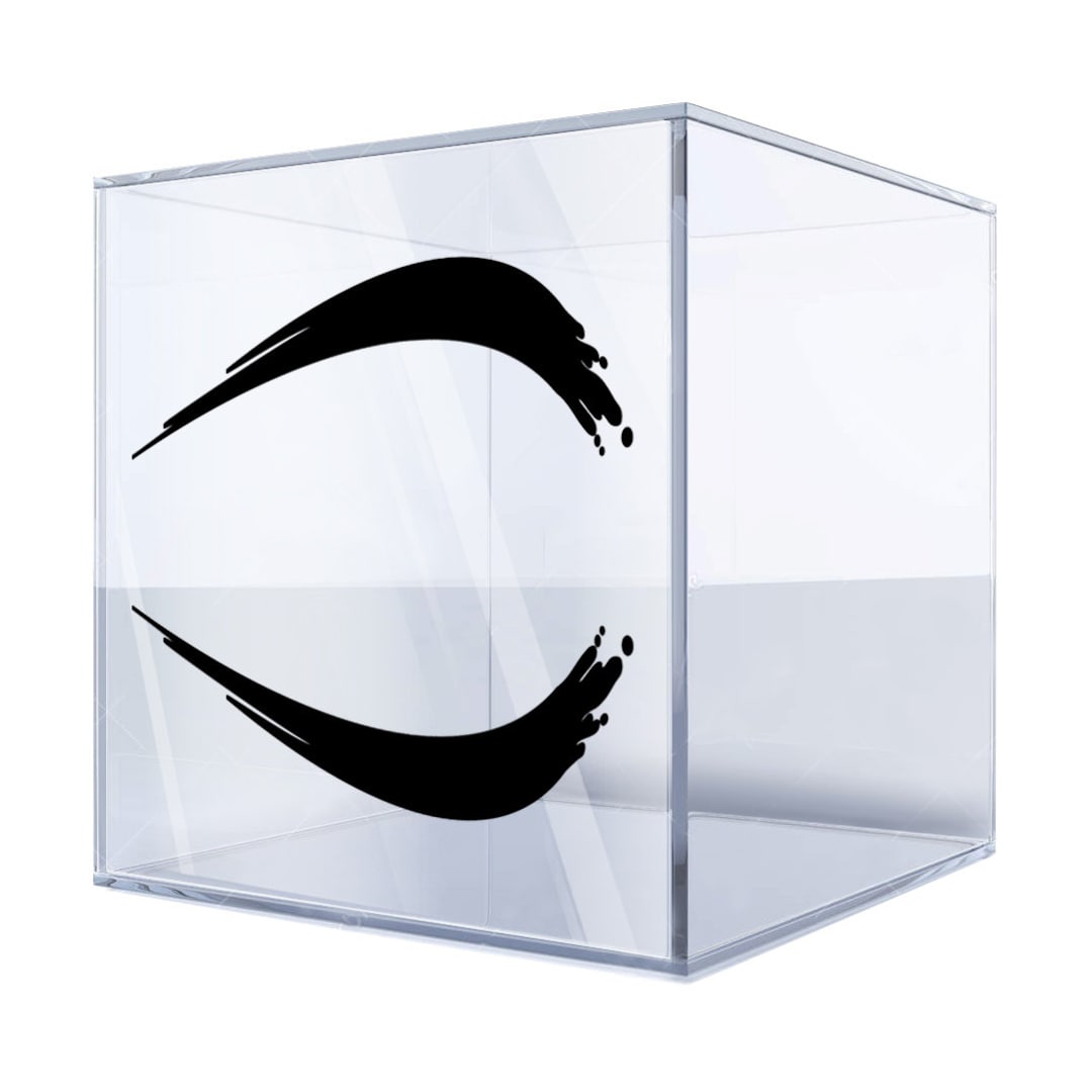 Abstract Swoosh Vinyl Decal – Minimalist Black Brush Stroke Racing ...