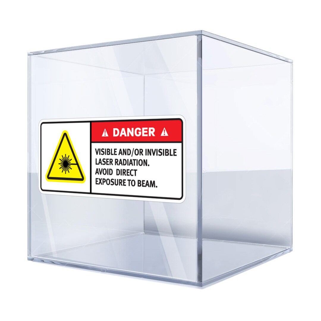 Laser Radiation Warning Sticker – Caution Sign for Visible & Invisible ...