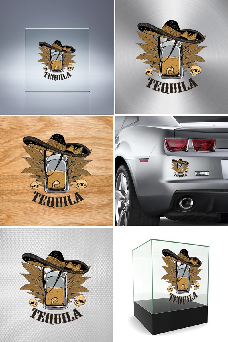 Decal Sticker Tequila Worm Bar Cook Professionally Chicken Cantine ...