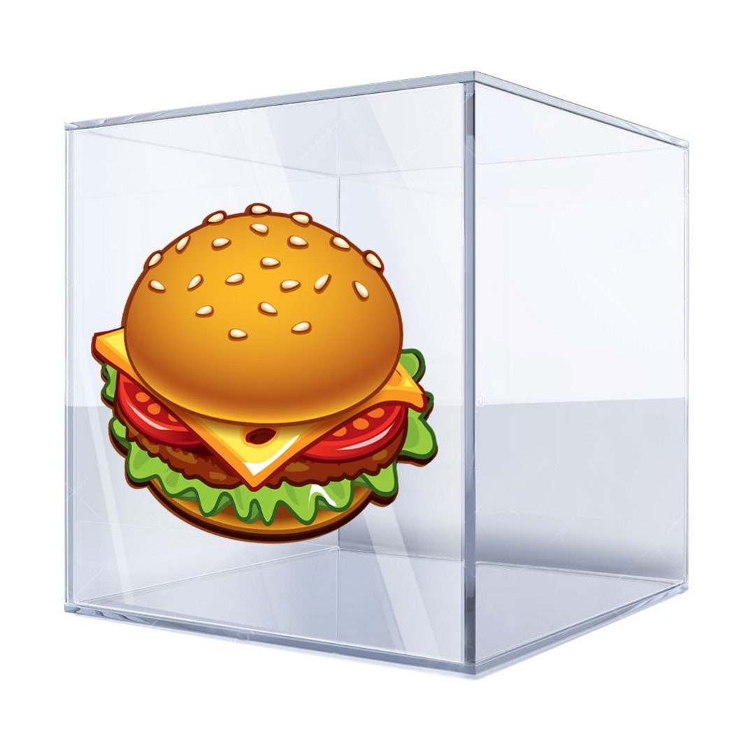 Cartoon Cheeseburger Fast Food Sticker – Fun Food-themed Decal for ...