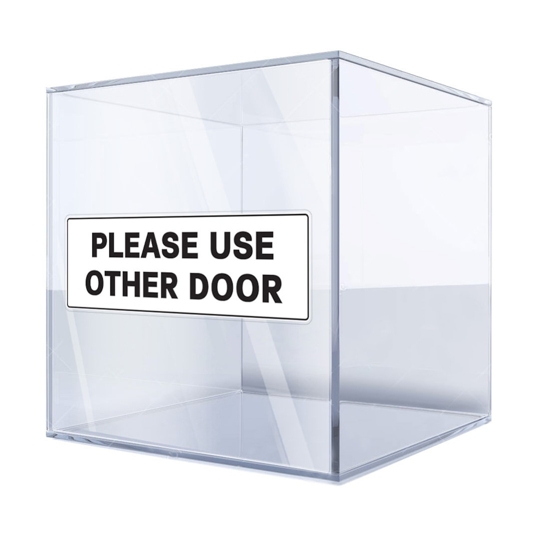 Please Use Other Door Sign Sticker – Easy-to-read Vinyl Decal for Doors ...