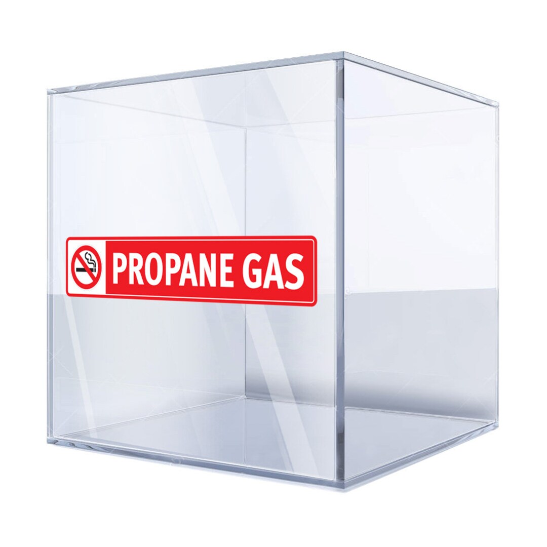 Decal Sticker Decal Sticker Propane Gas No Smoking Danger of Fire ...