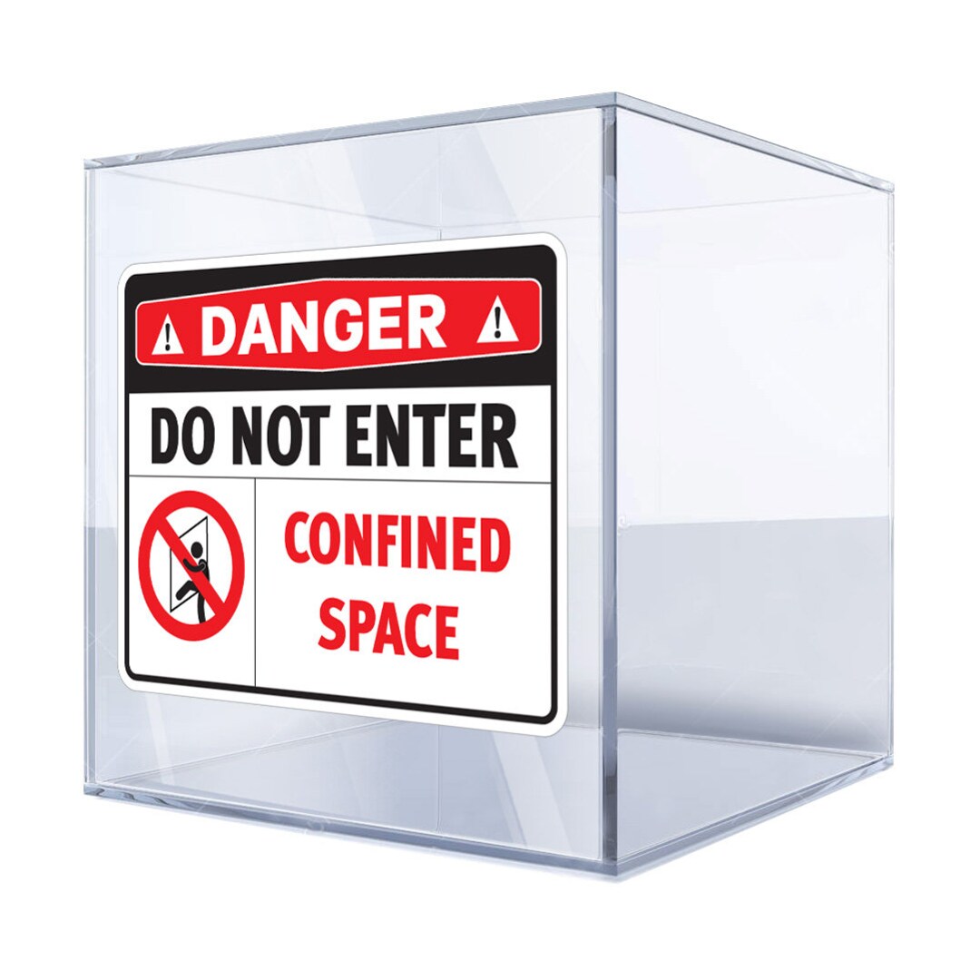 Danger Confined Space Sticker –do Not Enter Safety Warning Decal for ...