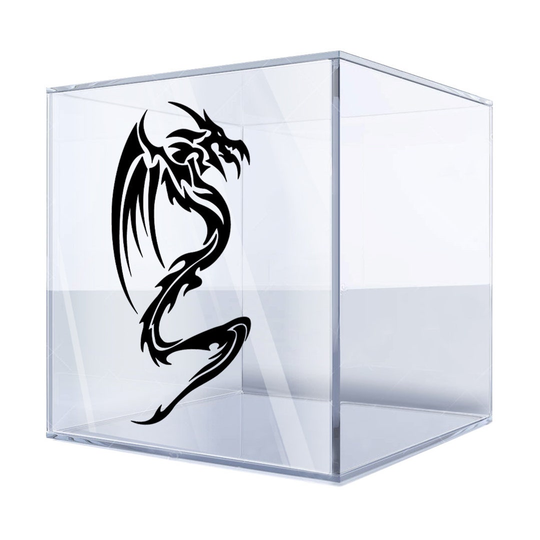 Calcomanía Sticker Dragon Head demonio oscuro-brillante legendario ...