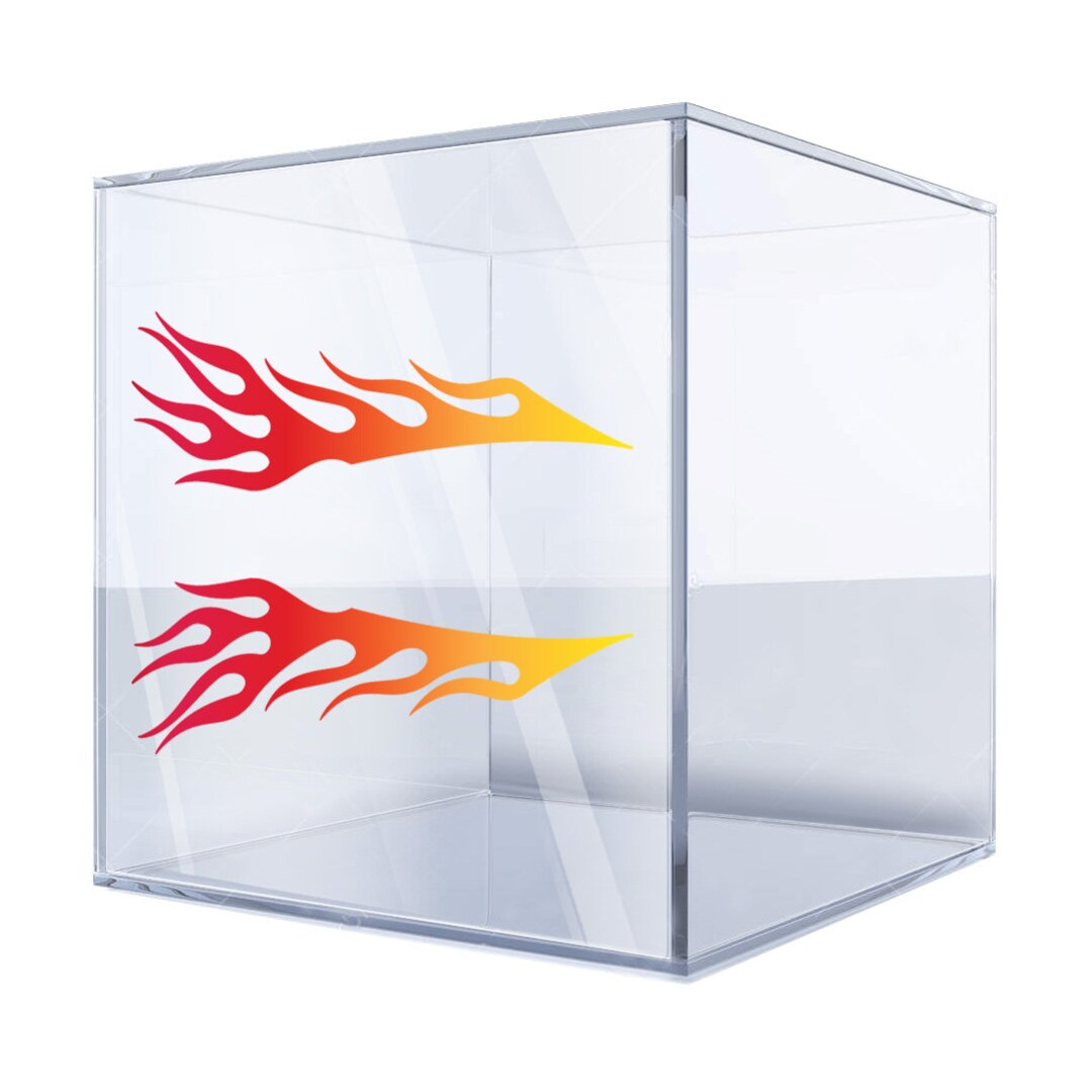 Flame Decal Set – Red and Yellow Vinyl Flame Stickers for Cars ...