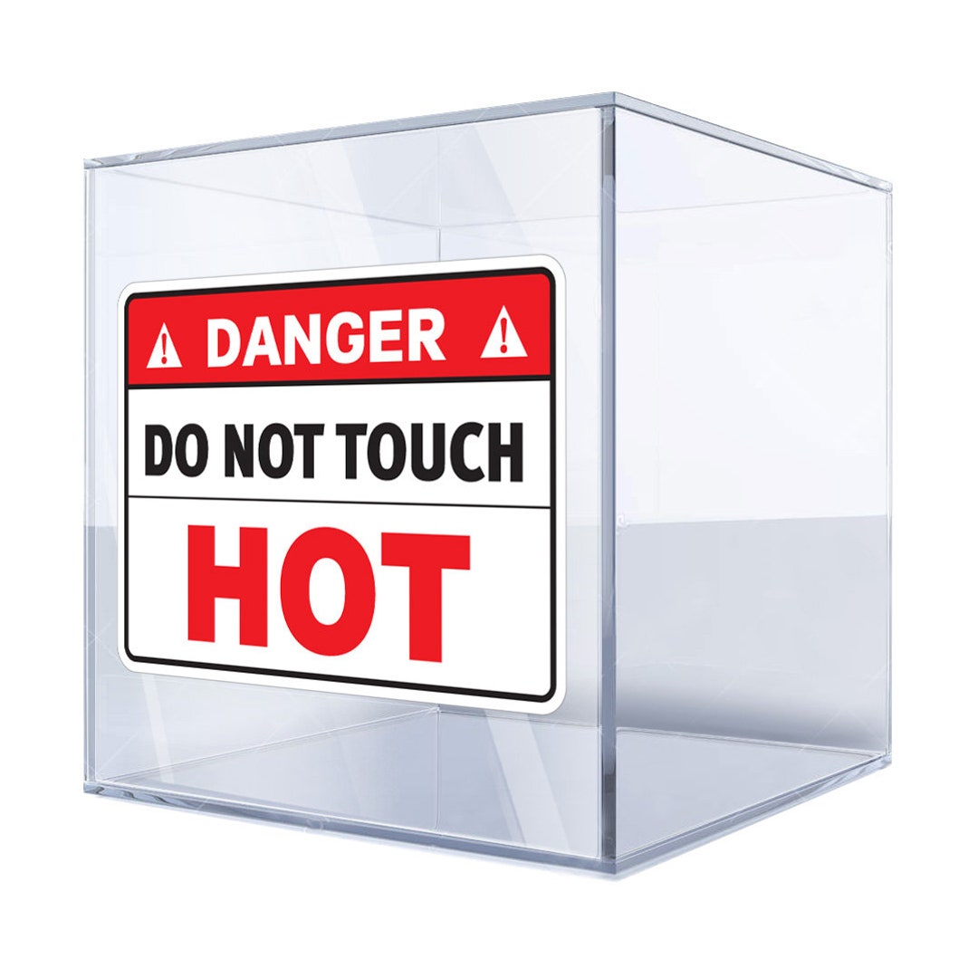 Decal Sticker Danger Do Not Touch. Hot Warning Label Safety Sticker ...