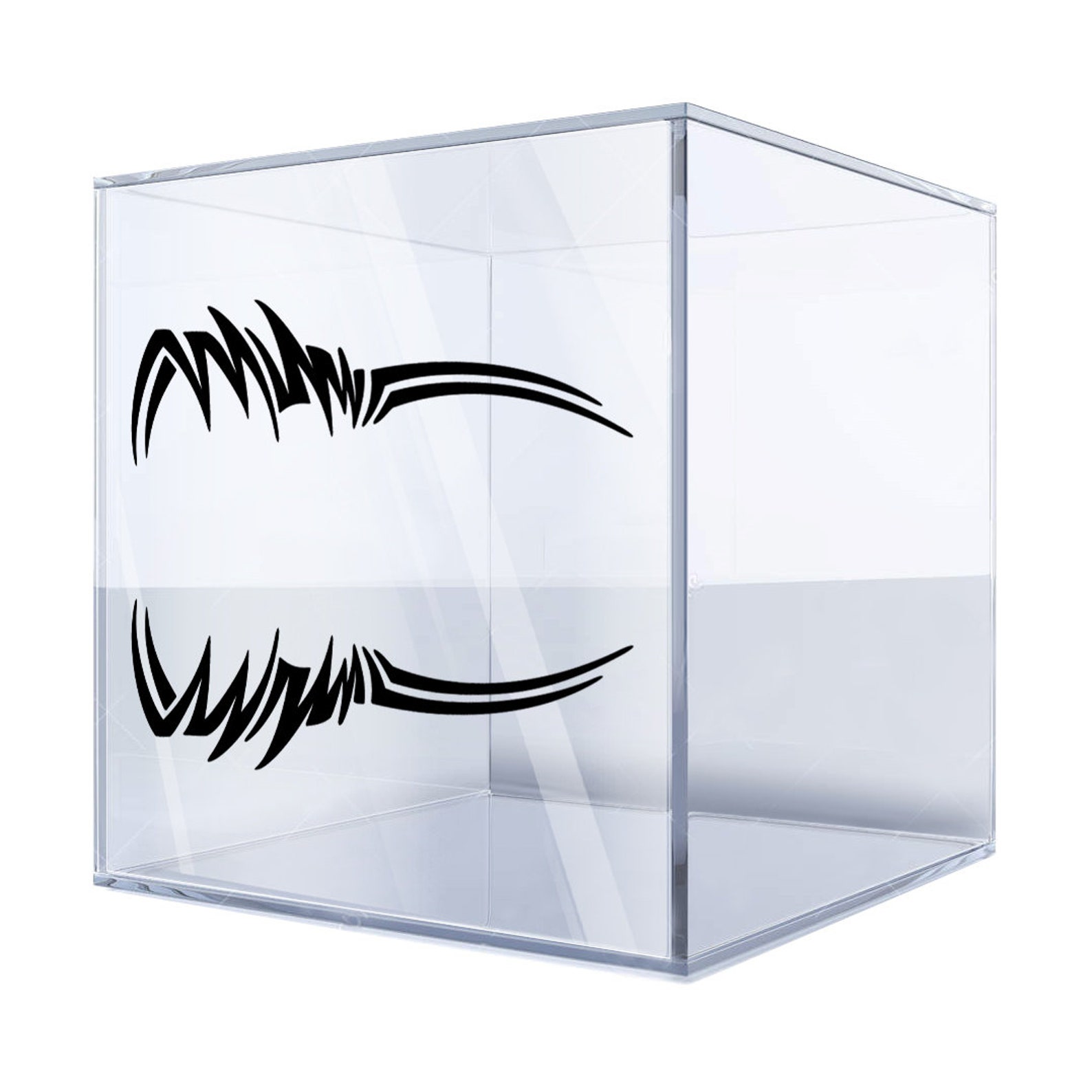 Racing Jagged Claw Mark Tribal Decal – Bold Black Vinyl Sticker for ...