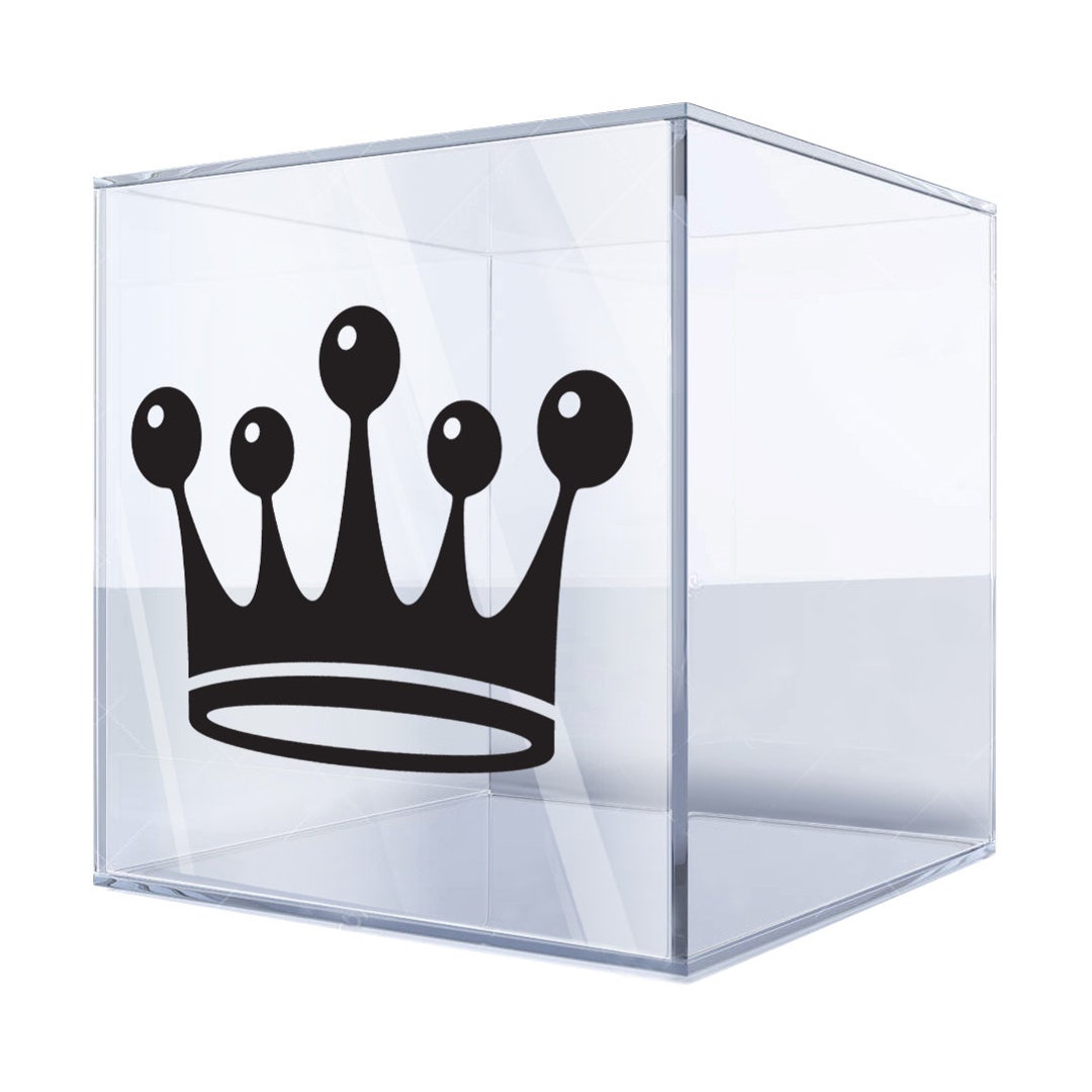 Crown Sticker – Classic Black Vinyl Crown Decal for Cars, Laptops, and ...