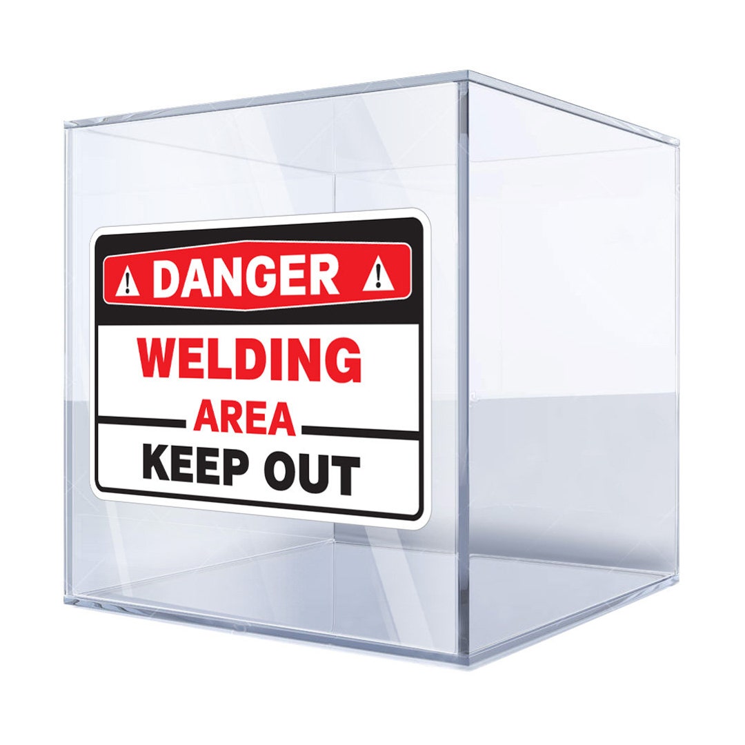 Danger: Welding Area Vinyl Decal – High-visibility Safety Sign for ...