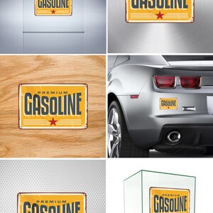 Decal Sticker Vintage Gas Station Sign Retro Antique Classic Old ...