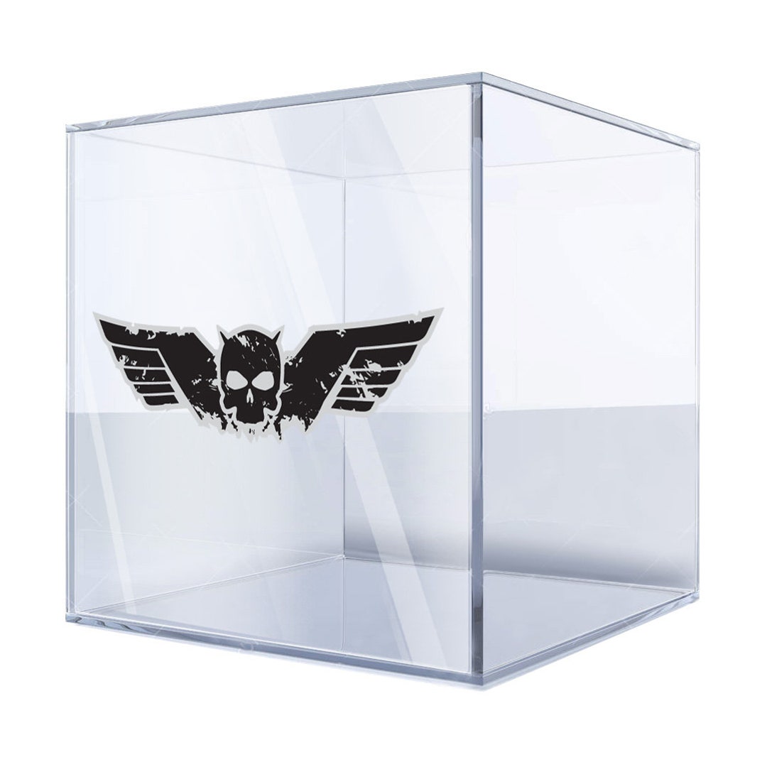 Winged Skull Vinyl Sticker – Bold Gothic Decal for Motorcycles, Helmets ...