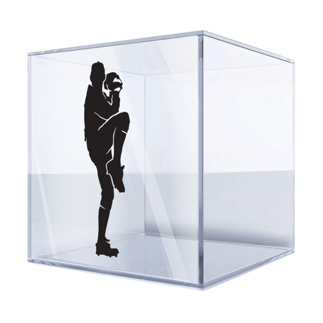 Silhouette Baseball Pitcher Sticker – Classic Vinyl Decal for Cars ...
