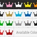 Simple Crown Decal – Black Vinyl Sticker, Minimalist Royal Monarchy ...