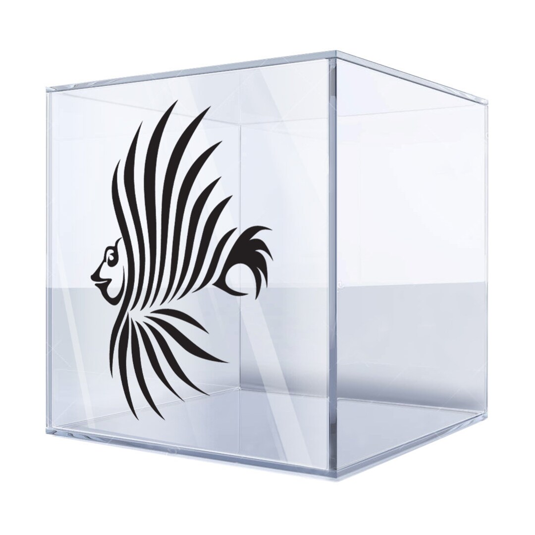 Lionfish Tribal Art Sticker – Bold Marine Life Aquarium Fis Decal for ...