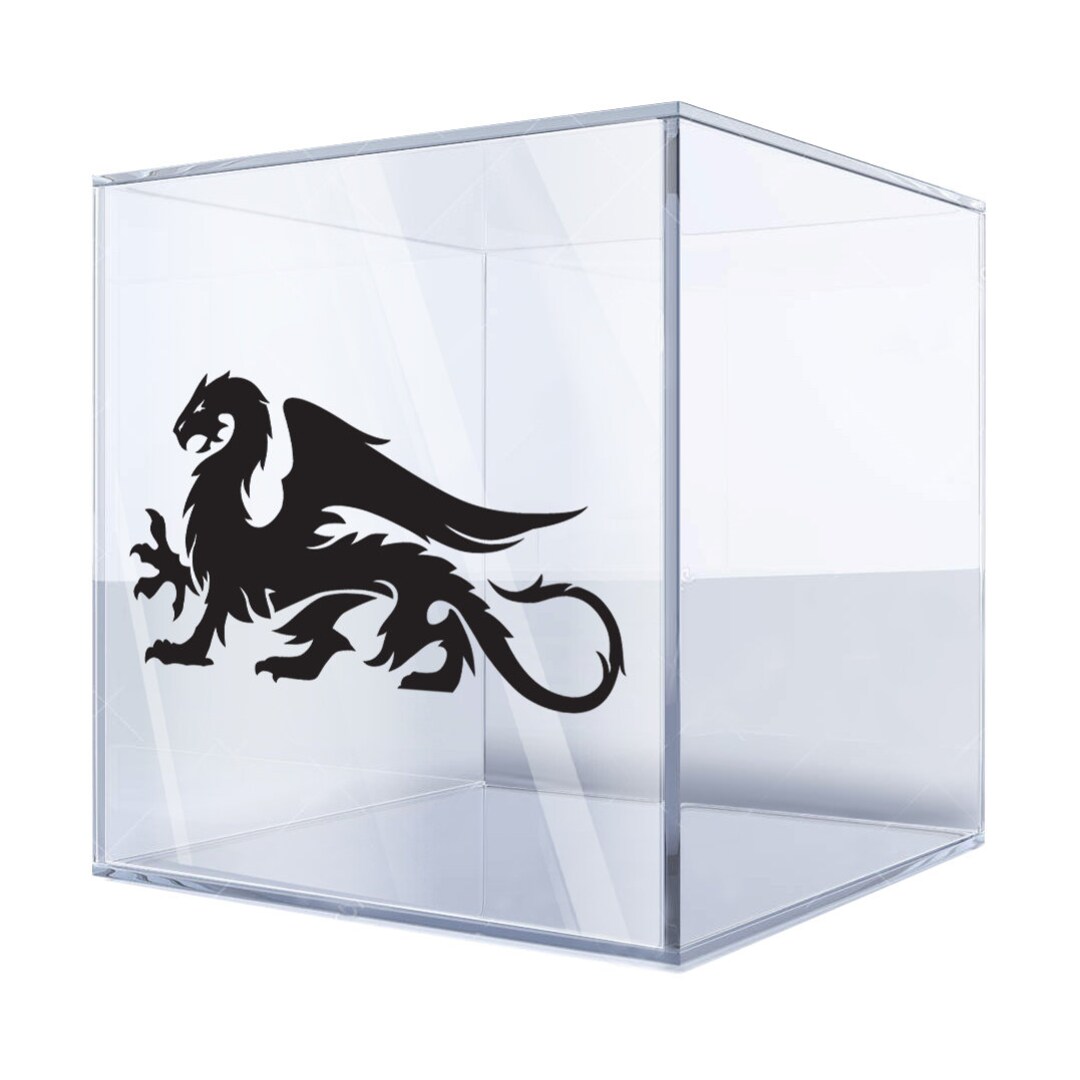 Mythical Griffin Vinyl Sticker – Bold Black Griffin Decal for Cars ...