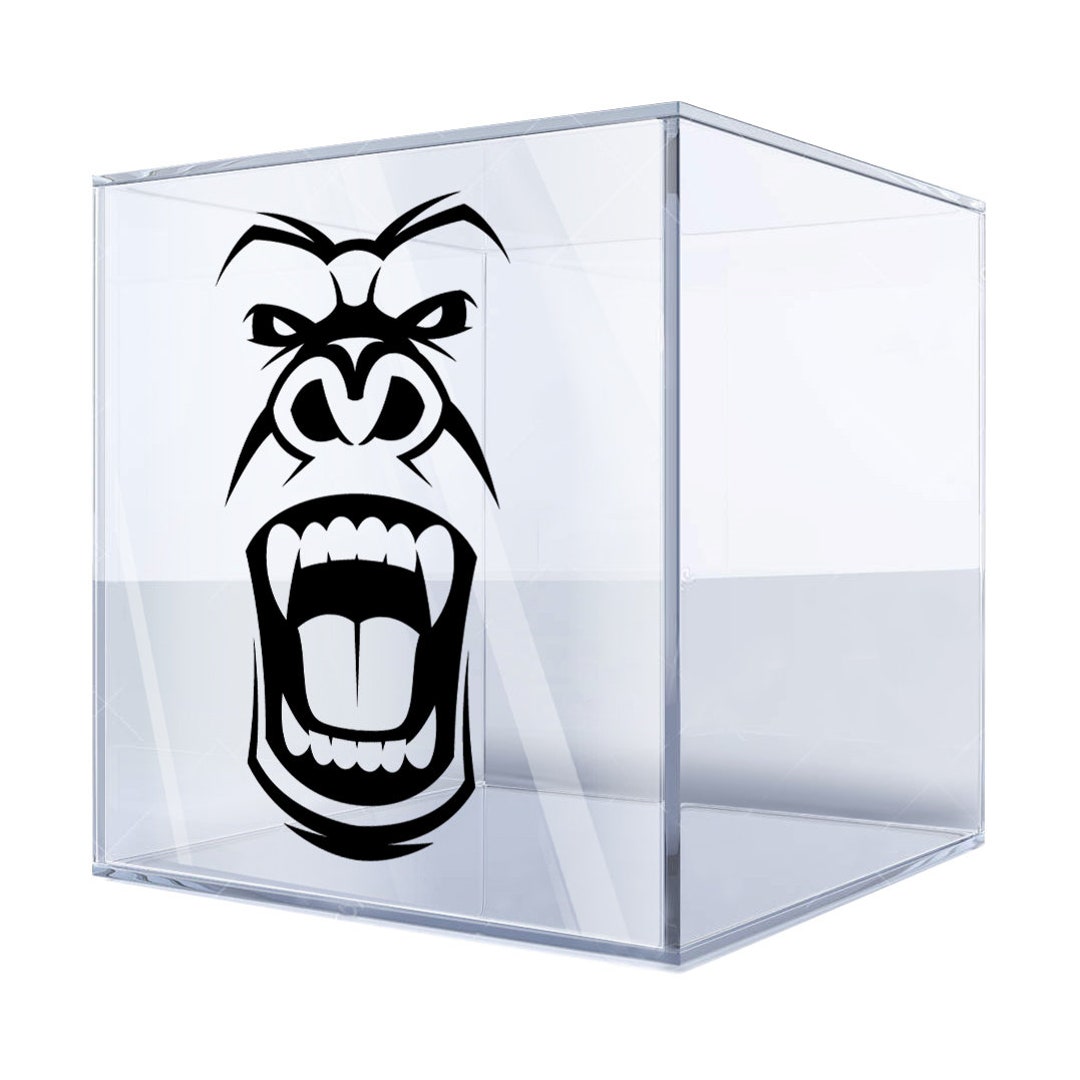 Decal Sticker Angry Ape Face Animal Forest Jungle Monkey Wild - Etsy