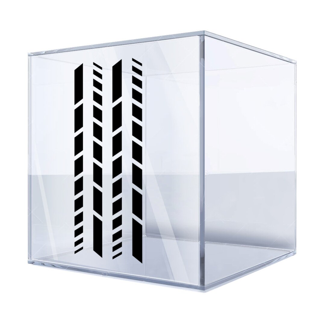 Tire Tread Vinyl Sticker – Bold Black Tread Design Decal Speed Race ...