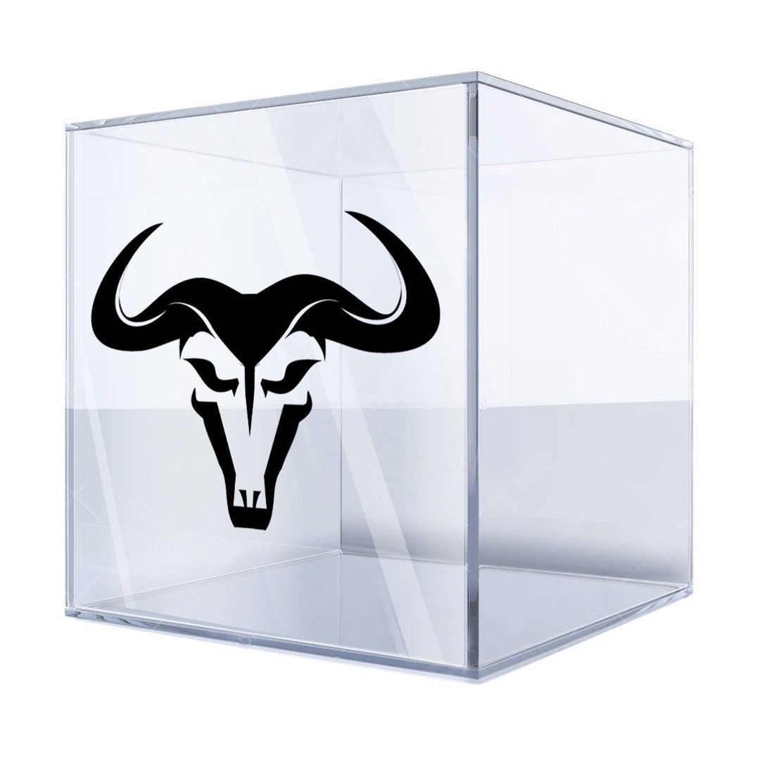 Bold Bull Head Sticker – Tribal Bull Skull Vinyl Decal for Cars ...