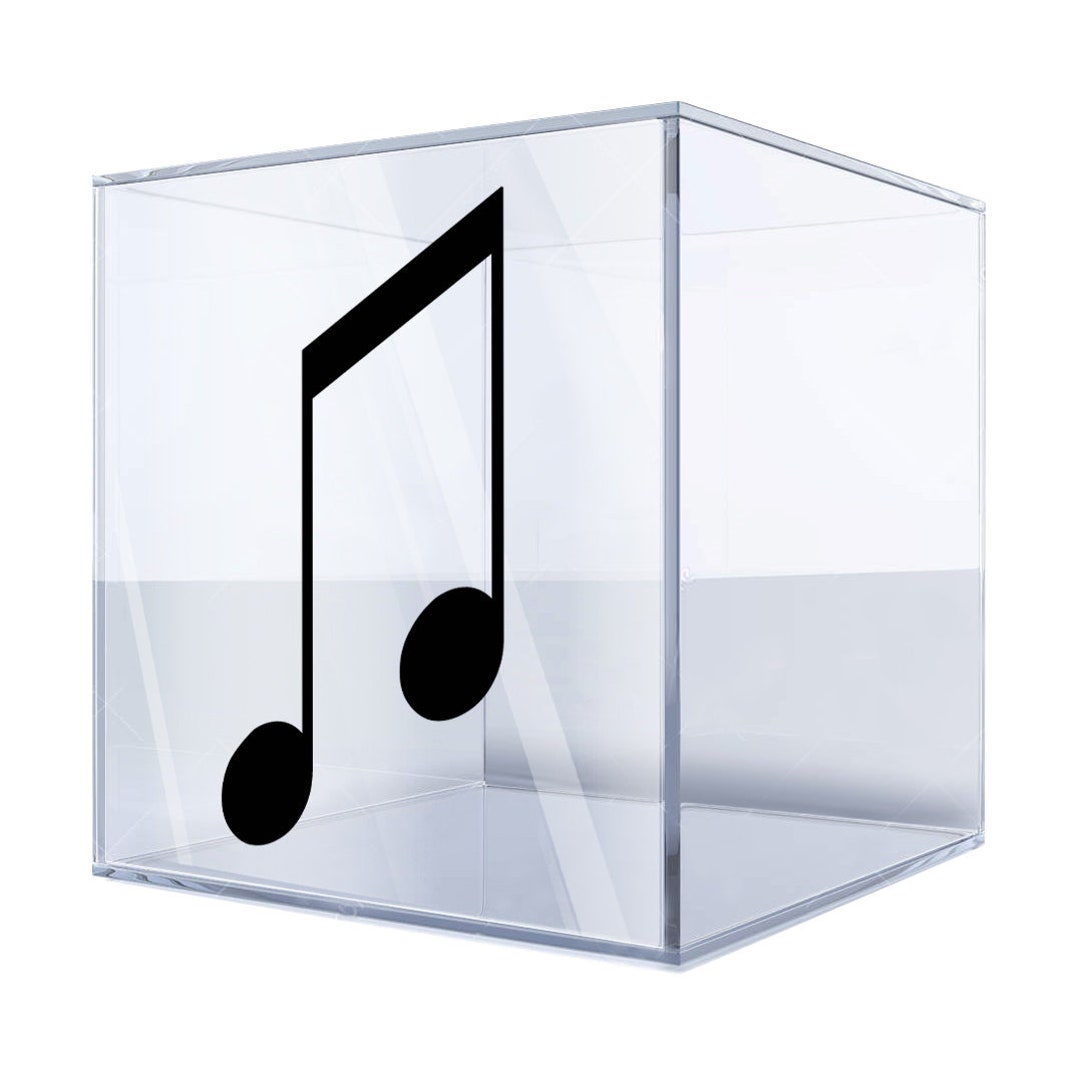 Classic Music Note Sticker – Black Vinyl Double Note Decal for Cars ...