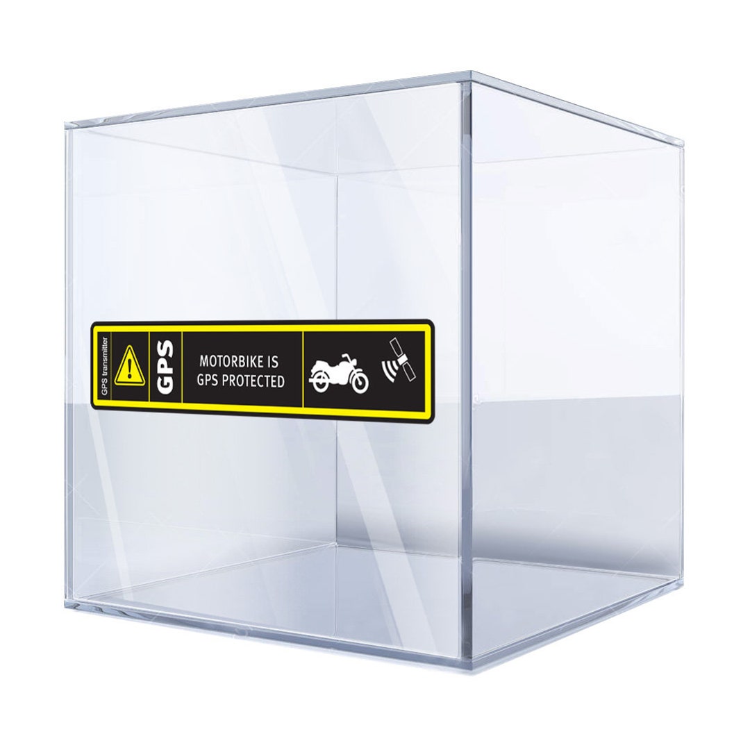 Motorbike is GPS Protected Warning Sticker – High-visibility Anti-theft ...