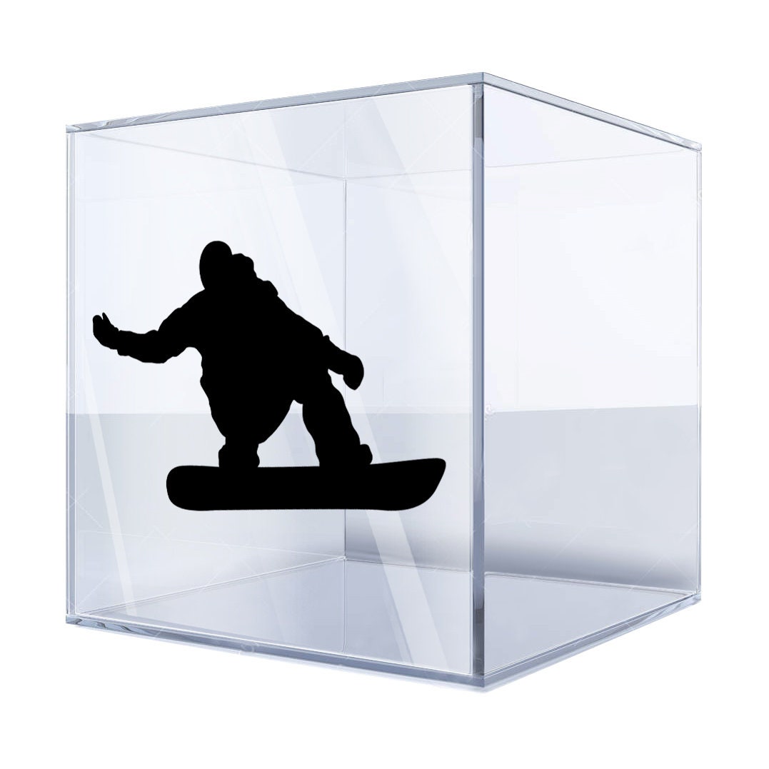 Decal Sticker Snowboard Figure Asanas Exercise Mountain Practice ...
