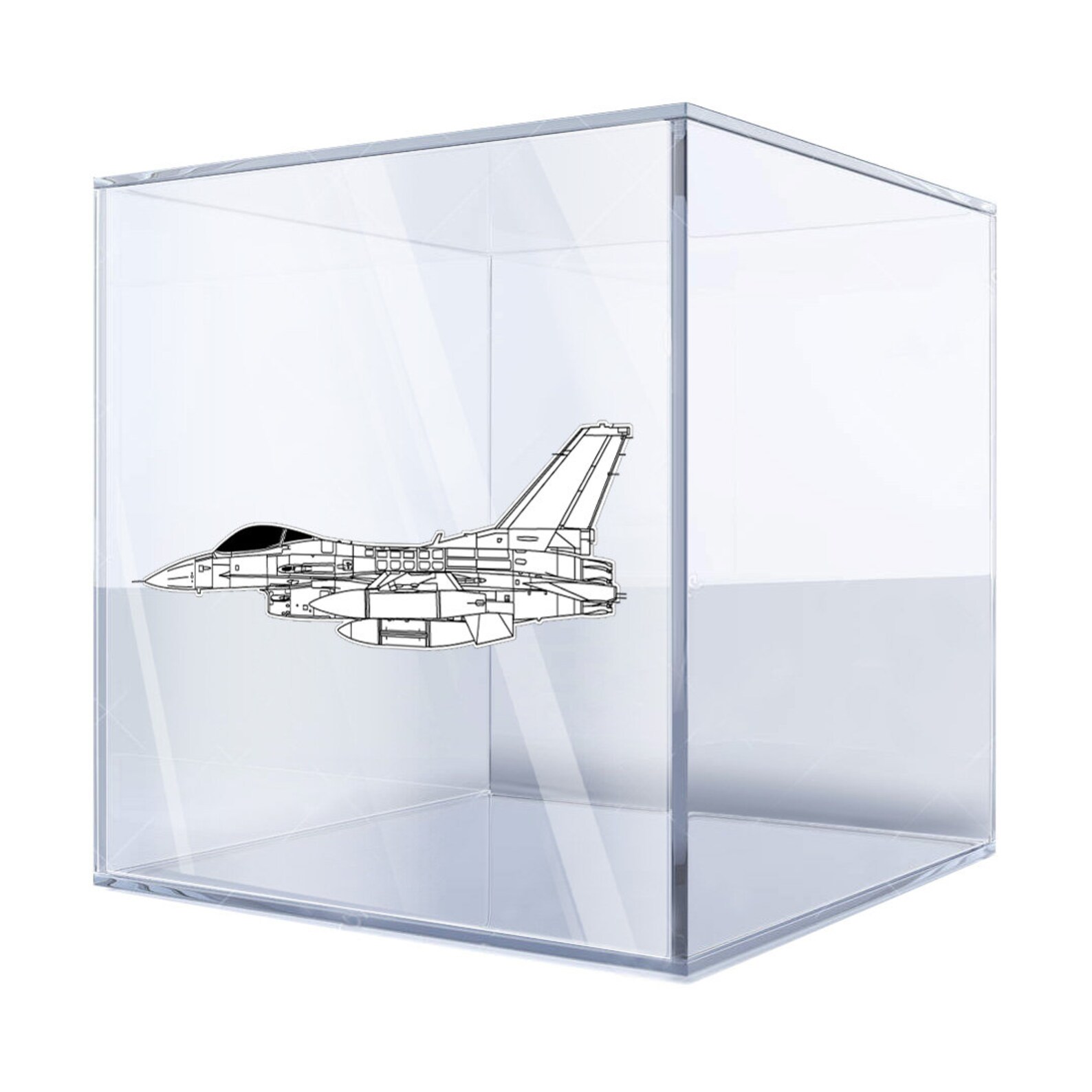 Decal Sticker F16 Air Force F-16 Fighting Falcon Sky Aviator DBM4W - Etsy