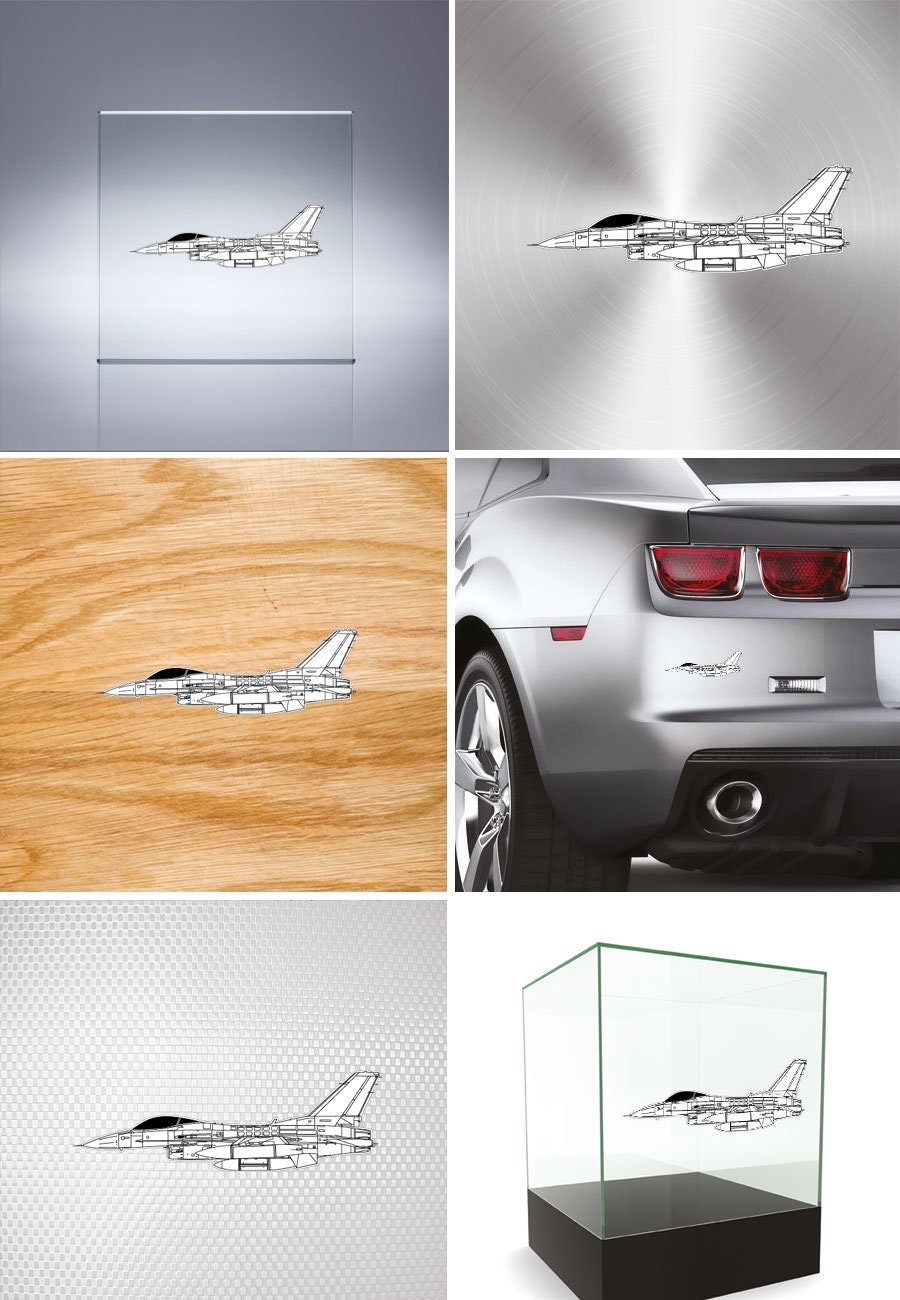 Decal Sticker F16 Air Force F-16 Fighting Falcon Sky Aviator DBM4W - Etsy