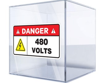 Danger 440 Volts Safety Warning Sticker for Bumper Car Laptop Book ...