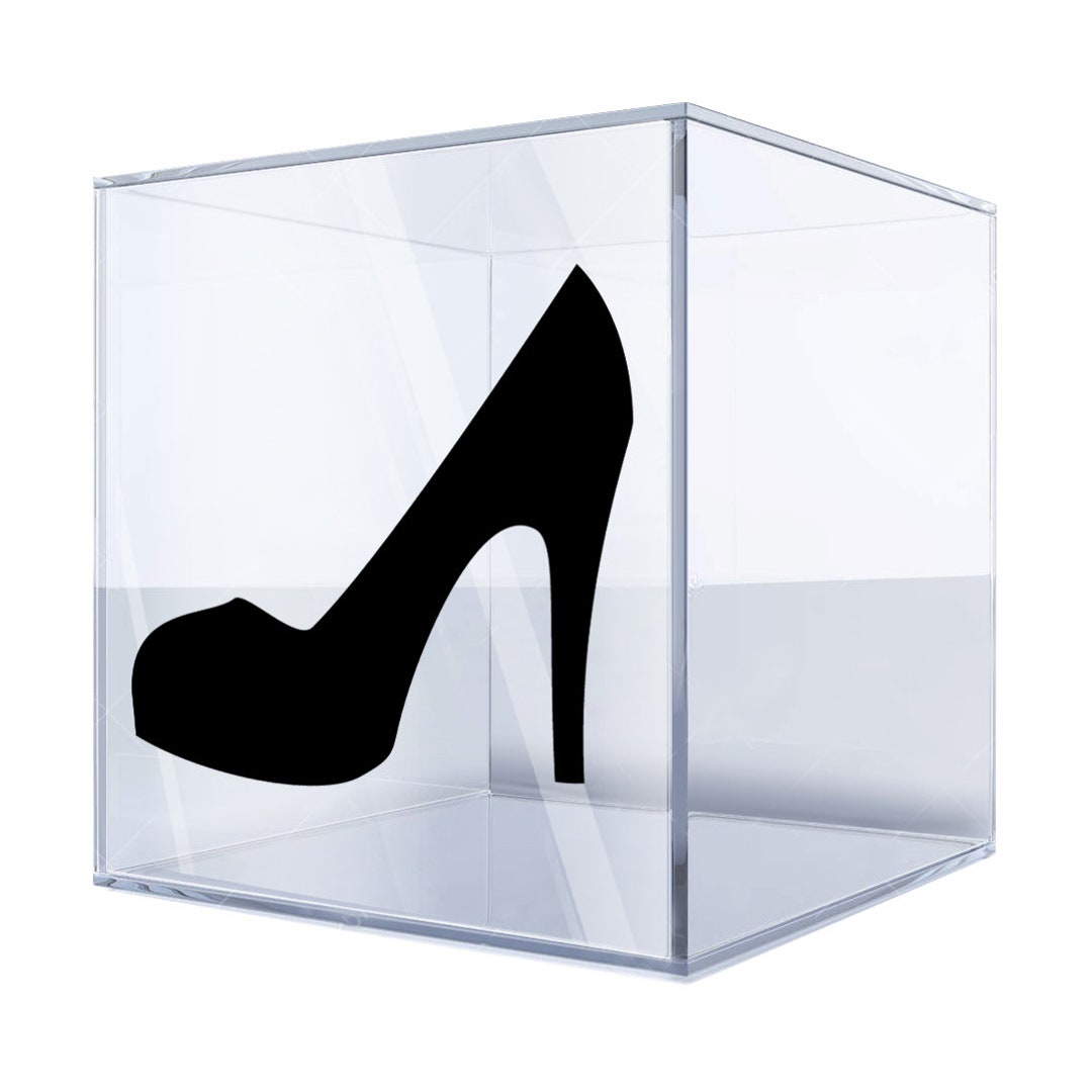 High Heel Vinyl Decal – Sleek Stiletto Shoe Sticker for Cars, Laptops ...
