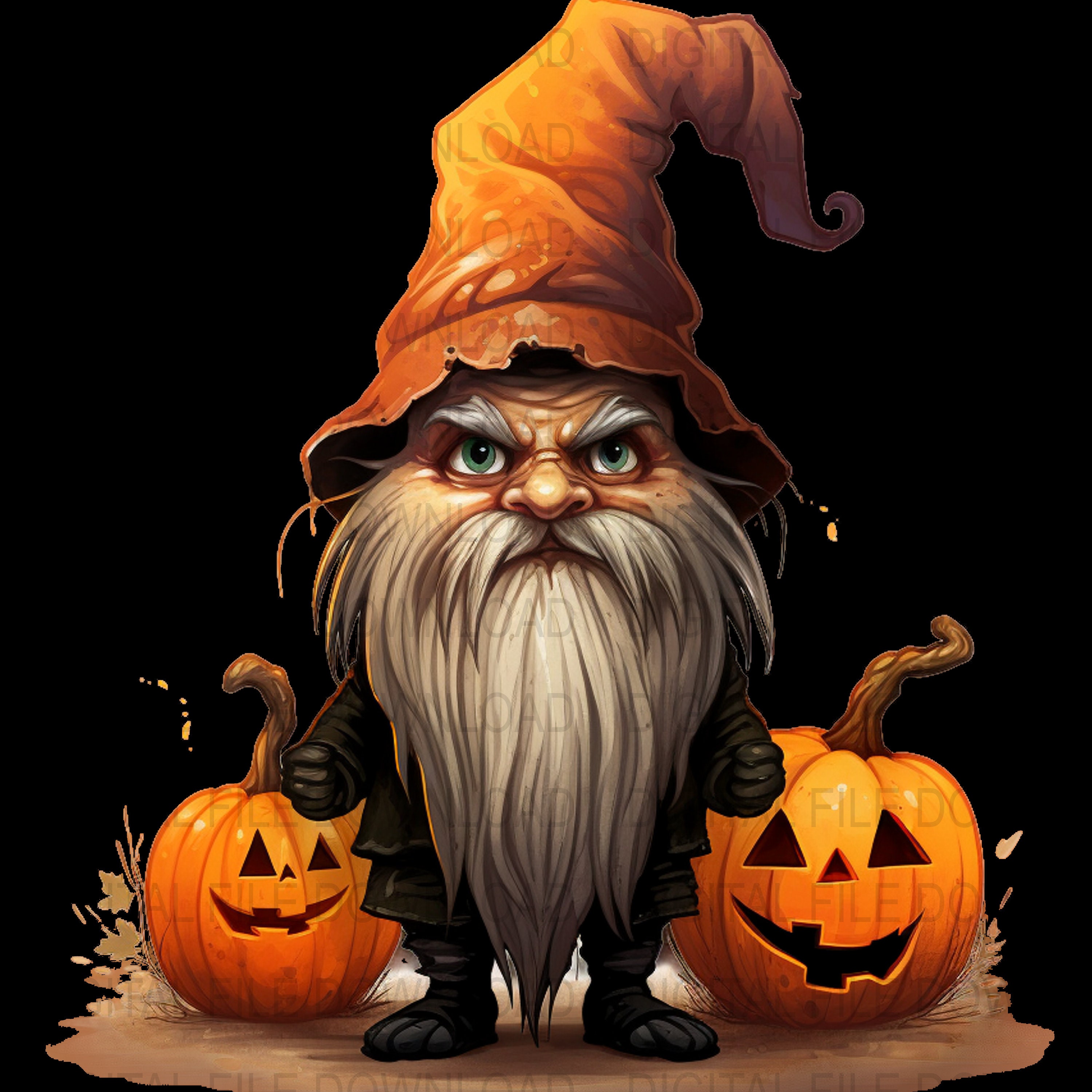 Halloween Gnome Digital File Download, Vector, PNG and Svg File ...