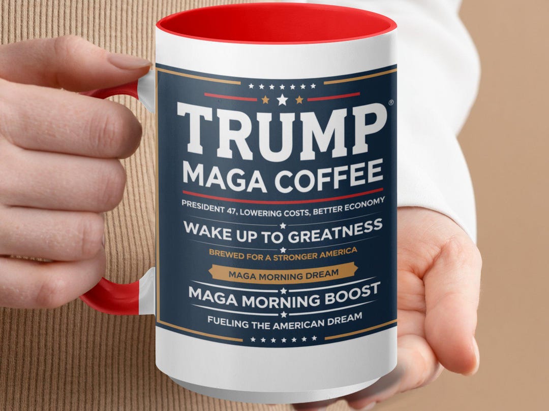 Trump MAGA Coffee Mug: 15oz Ceramic, Morning Boost Gift - Etsy
