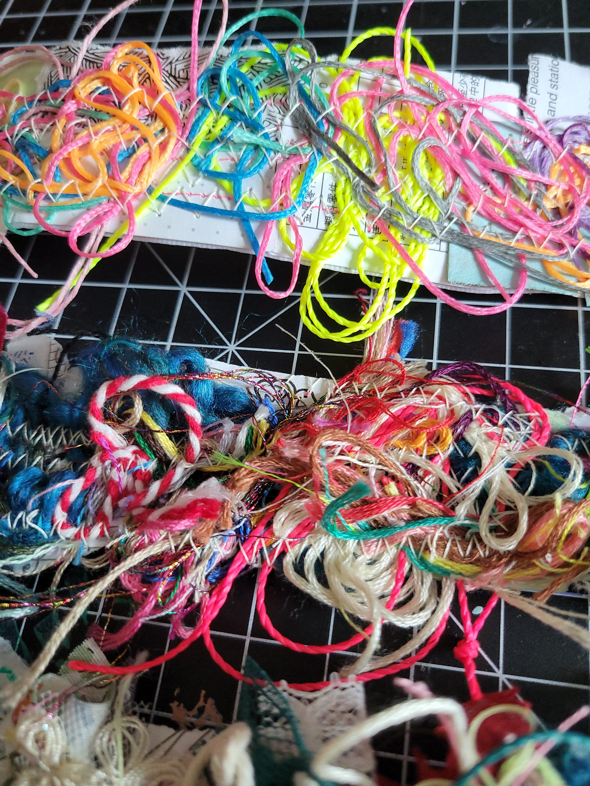 Beautiful Snippet Roll or Scrap Roll Rainbow Colors, Various Materials ...