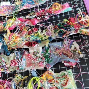 Beautiful Snippet Roll or Scrap Roll Rainbow Colors, Various Materials ...