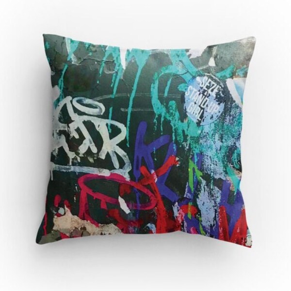 Graffiti Pillow - Etsy