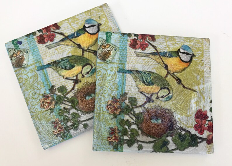 Two Birdies Trivets Set of 2 - Etsy